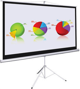 suvira Tripod Stand Projector Screen 5*7 Projector Screen (Width 210 cm ...