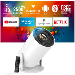 AVOIHS Projector Portable 4K FULL HD Smart LED Android WiFi Wireless ...