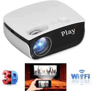 PLAY MP6 Brand New FHD LED 3D 300' Display WiFi Projector with Native ...