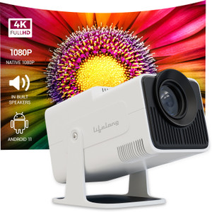 Lifelong LightBeam Pro (4500 lm) Portable 1080p Native with 4K Support ...