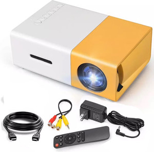 Mudo Home Theater 4K 1080P Mini Projector with USB & Remote for All ...
