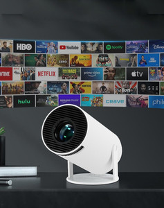 Hespa LED Smart Projector with 1080p HD, 270° Rotation & 4K Support ...