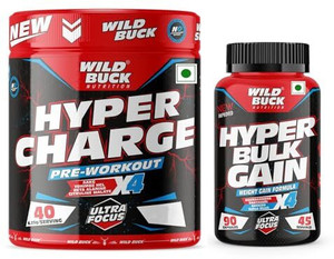 WILD BUCK Hyper Charge For Muscle Pump,Non-Crash Energy With Bulk Gain ...