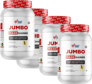 Muscle Power JUMBO PREMIUM MASS GAINER PACK OF 4 Weight Gainers/Mass ...