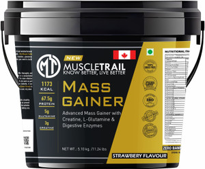 Muscle Trail Advanced Mass Gainer with L-Glutamine & Digestive Enzymes ...