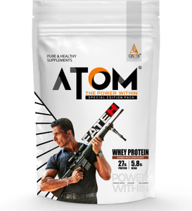 AS-IT-IS Nutrition ATOM Whey Protein 1kg 27g protein FATEH Double Rich ...