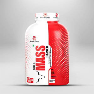 Muscle Gears Bull Mass Gainer (FSSAI Certified, Weight Gain with High ...