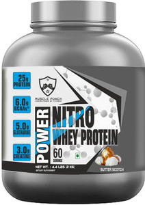 Muscle Punch | POWER NITRO 100% Whey Isolate Protein | Creatine Added ...
