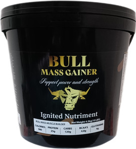 IGNITED NUTRIMENT Bull Mass Gainer, For Muscle Mass gain Weight Gainers ...