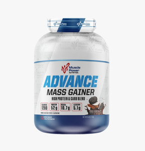 Muscle Power ADVANCE MASS GAINER HIGH PROTEIN & CARB BLEND 6LBS Weight ...