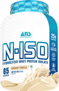 ANS PERFORMANCE ANS N-ISO Whey Protein Isolate Vanilla 2kg With Shaker ...