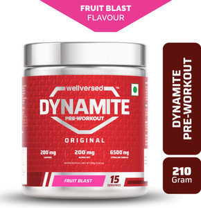 Wellversed Dynamite Pre-Workout (210g, 15 Servings) | Unleash Explosive ...