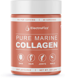 ElectroFizz Marine Collagen Unflavored 200 gm, Healthy Skin, Hair ...
