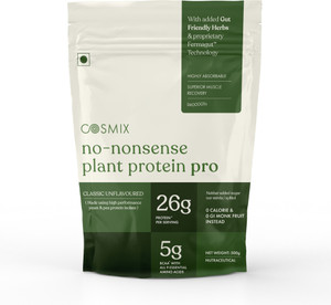 COSMIX No-Nonsense Plant Protein Pro,26g Protein,Light On Gut, Superior ...