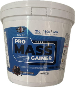 GNR - GROW FIT PRO MASS GAINER | High Protein Muscles Mass Gainer ...