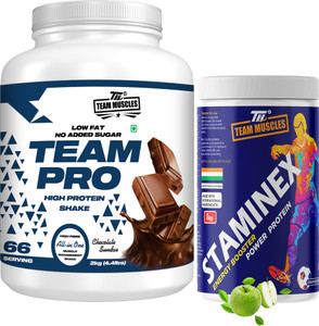 TEAM MUSCLES Team Pro High Protein 2kg With TM Staminex Energy Drink ...