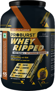 PROBURST Whey Ripped Chocolate High Protein with Fat Burning Whey ...