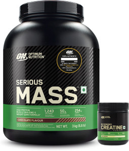Optimum Nutrition (ON) Serious Mass Weight Gainer 3 Kg + Micronised ...