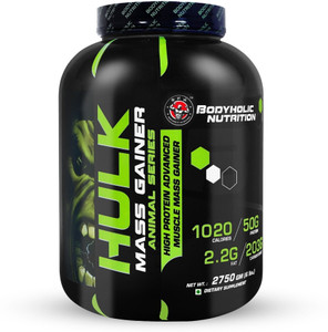 BODYHOLIC Nutrition Hulk Mass Gainer advance Muscle Mass Gain (6lbs, 2 ...