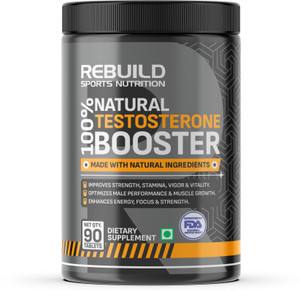 REBUILD SPORTS NUTRITION 100% nautral testosterone booster 90 tablets ...