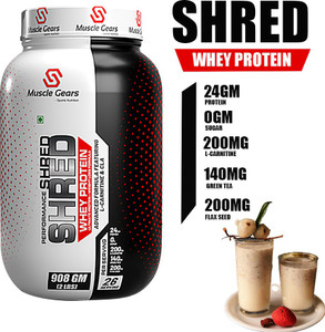 Muscle Gears Shred Whey Protein 2LBS Litchi Ice Cream Whey Protein ...