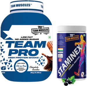 TEAM MUSCLES Team Pro High Protein 2kg With TM Staminex Energy Drink ...