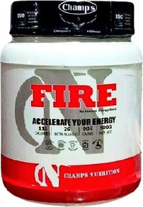 CHAMPS NUTRITION FIRE (INTRA-WORKOUT) ENERGY DRINK 500GM Pre Workout ...