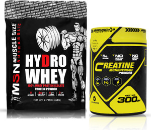 MUSCLE SIZE Hydro Whey protein With Unflavored Creatine Monohydrate ...