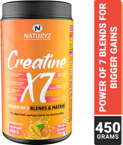 NATURYZ Creatine X7 Post Workout Supplement | 7 Blends | BCAA | ATP ...