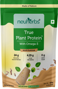 Neuherbs True Plant Protein Powder With Omega 3 (Digestive Enzymes ...