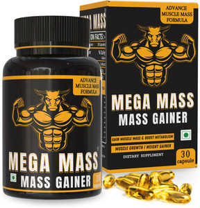 The Gromming guru Mega Mass Advance Mass Gainer for Muscles, weight ...
