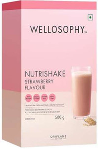 Oriflame WELLOSOPHY Nutrishake Natural Strawberry Flavour Protein Shake ...