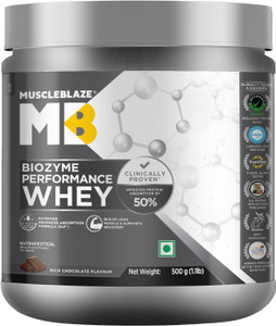 MUSCLEBLAZE Biozyme Performance Whey Protein Powder, 25g Protein Per ...