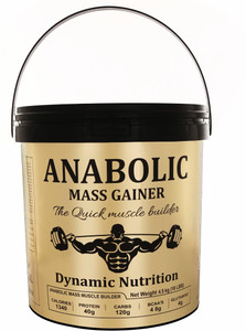 Dynamic Nutrition Anabolic Mass Gainer With High Calories 1340 (10Lbs ...