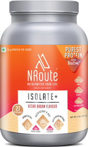 NRoute Whey Protein Isolate Provon DigeZyme for Muscle Strength & Bone ...