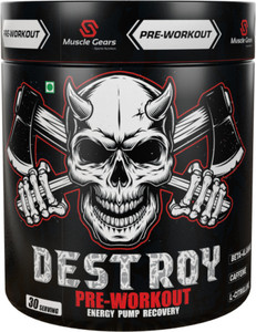 Muscle Gears Destroy pre workout(ISO & FSSAI Certifide) Pre Workout ...