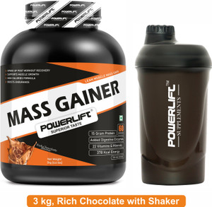 POWERLIFT for Muscle with Shaker Weight Gainers/Mass Gainers Price in ...