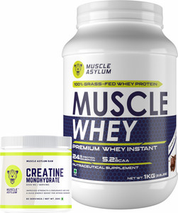 Muscle Asylum Muscle Whey 100% Whey Protein-Double Chocolate-1Kg ...