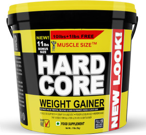 MUSCLE SIZE HARD CORE WEIGHT GAINER HIGH PROTEIN MUSCLE & SIZE GAIN ...