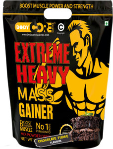 Body Core Science Extreme Heavy Mass Gainer(Chocolate Fudge-3Kg) Weight ...