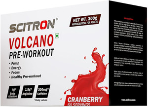 Scitron VOLCANO PRE WORKOUT 60SERVING (CRANBERRY) Pre Workout Price in ...