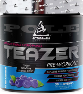 Pole Nutrition POLE PRE-WORKOUT 30 SERVINGS ICY BLUE RASPBERRY ...