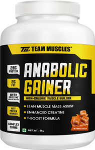 TEAM MUSCLES Anabolic Gainer-3 Kg, Mass Gainer, Weight Gainer Weight ...