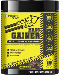 Nature Sure Double Mass Chocolate Flavored Weight Gainers/Mass Gainers ...