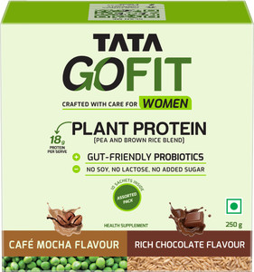 Tata GOFIT Protein Powder for Women,Trial Pack, Cafe Mocha & Rich ...