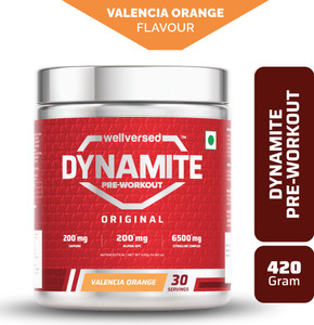Wellversed Dynamite Pre-Workout (420g, 30 Servings) | Unleash Explosive ...