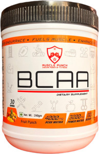 Muscle Punch Advance BCAA Fruit Punch Flavor 240gm Muscle Recovery ...