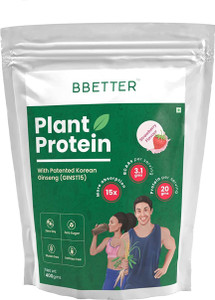 BBETTER Plant Protein Powder with Patented Korean Ginseng Plant-Based ...