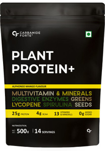 CARBAMIDE FORTE Vegan Pea Protein Powder with Digestive Enzymes - Plant ...