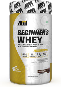 ADVANCE MUSCLEMASS Beginner's Whey Protein Powder 14.5g Protein, No ...